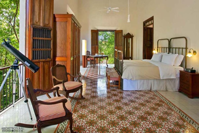 Antique French cement pavers; Unfolding History