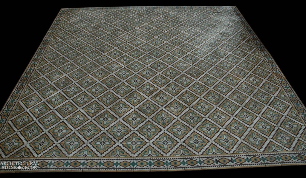 Antique French cement pavers; Unfolding History