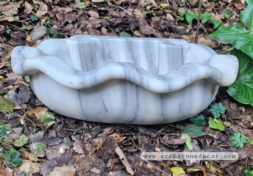 15 Custom carved Carrara marble & Limestone sinks